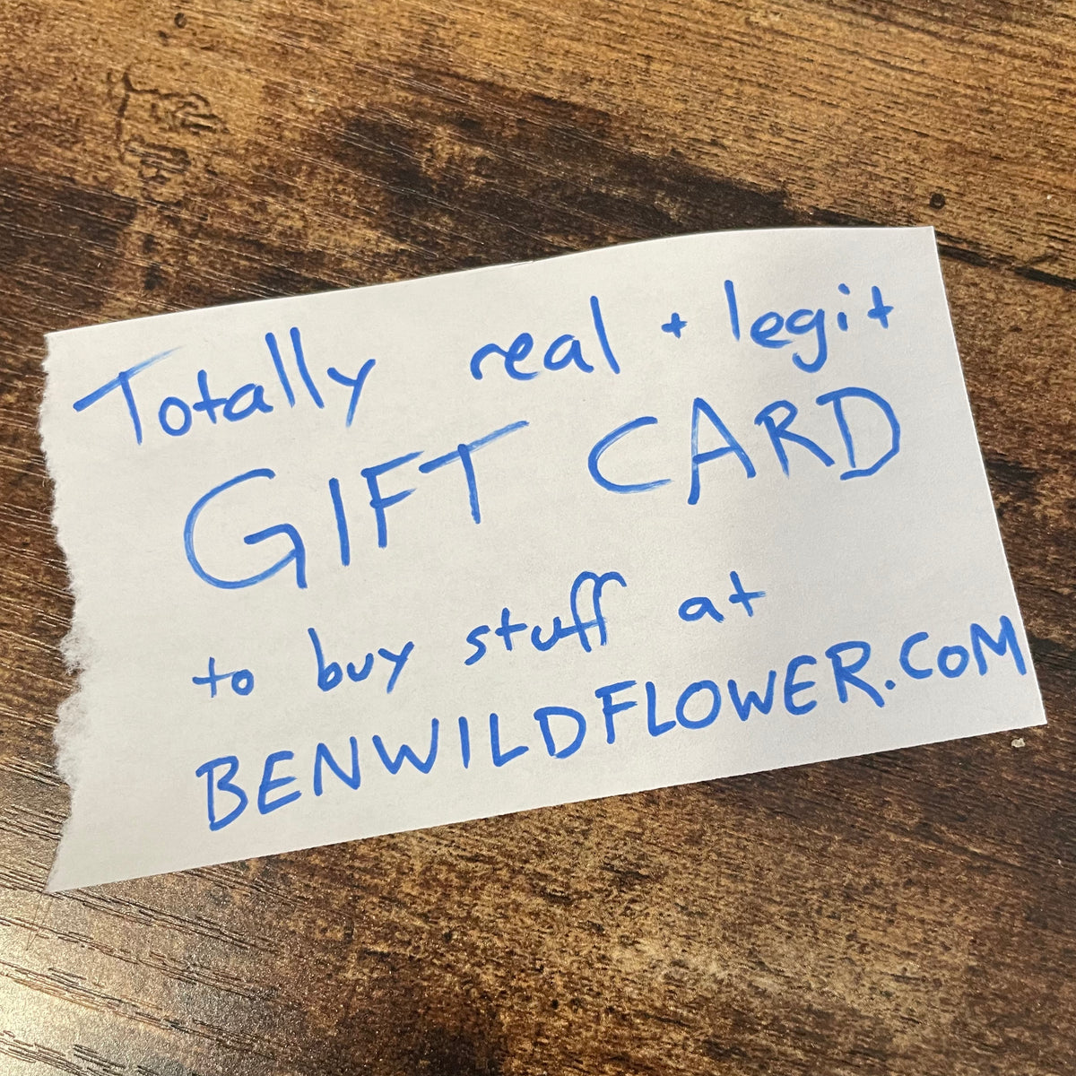 Gift Card – Ben Wildflower Art