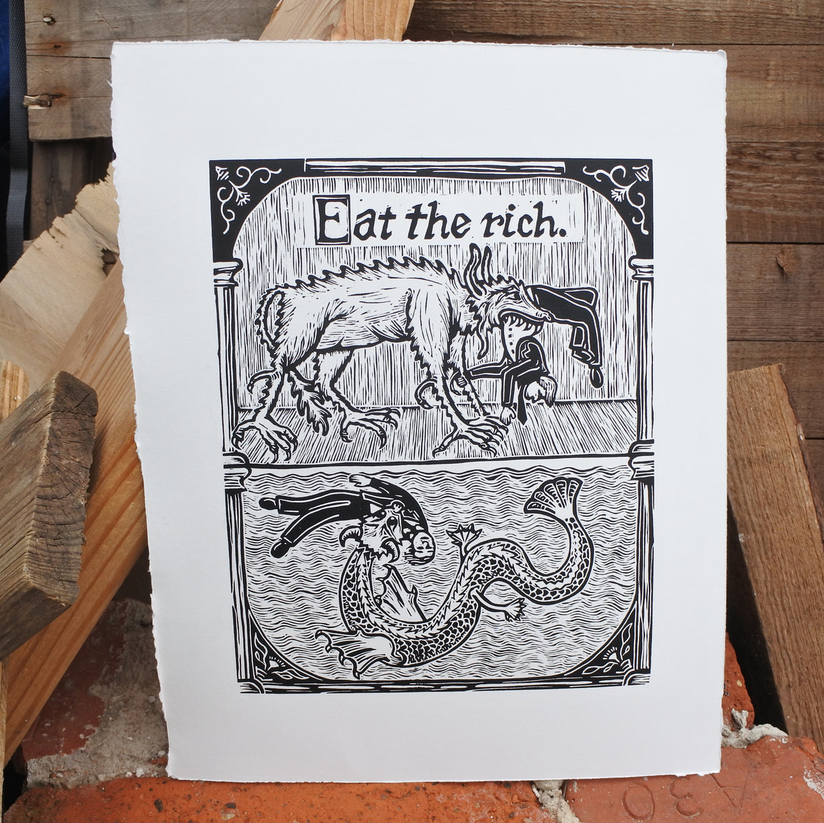 Eat The Rich Print – Ben Wildflower Art